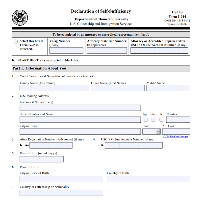 Should I File The I 944 Form For My Green Card Application Should I File The I 944 Form For My Green Card Application